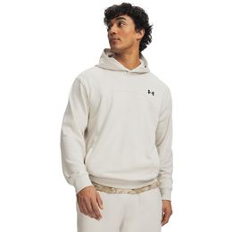 Under Armour Herren Kapuzensweatshirt "UA RIVAL LW HOODIE", beige, Gr. L, unifarben, Sweatware, Obermaterial: 80% Baumwolle, 20% Polyester,