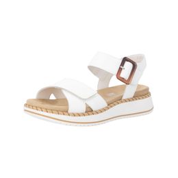 Remonte Damen Riemchensandale "Remonte Sandalen Glattleder", Gr. 39, wei&szlig;, Glattleder, Schuhe