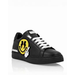 Philipp Plein Herren Sneaker "Smile", Gr. 40, schwarz, Schuhe