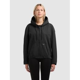 Khujo Damen Blouson "JUDY", schwarz, Gr. S, unifarben, Twill, 100% Baumwolle, Jacken