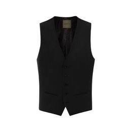 Benvenuto. Herren Anzugweste "ENZO", grau, Gr. 30, uni, Obermaterial: 100% Wolle WO. Futter: 100% Viskose CV. 100% Viskose CV., Westen, mit