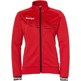 Kempa Damen Trainingsjacke "Trainingsjacke WAVE 26 POLY JACKE WOMEN", rot, Gr. M, Obermaterial: 100% Polyester Pol. recyc.., Jacken