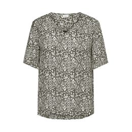 Only Carmakoma Bluse 'CARVIWI' Damen Gr&ouml;&szlig;e XL oliv / wei&szlig;