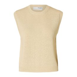 Selected Knitted Top 'SLFalma' female size S Beige