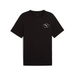 Puma Herren T-Shirt "CLASS GRAPHIC TEE", schwarz, Gr. XL, unifarben, Jersey, Obermaterial: 100% Baumwolle, Shirts, Regular Fit Passform,