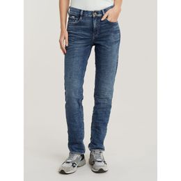 G-Star Raw G-STAR Damen 5-Pocket-Jeans "Strace Straight Jeans", blau, Gr. 28, Obermaterial: 98% Baumwolle, 2% Elasthan, Jeans