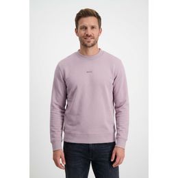 BOSS Orange Herren Sweatshirt "WeSmallcrew", rosa, Gr. 4XL, Sweatware, Obermaterial: 100% Baumwolle, Sweatshirts, mit Logo auf der Brust