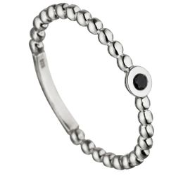 Jobo Damen Fingerring "Ring Wei&szlig;goldring Saphirring", 54, Wei&szlig;gold 333, silber, Wei&szlig;gold 333, Fingerringe, 333 Wei&szlig;gold mit Saphir