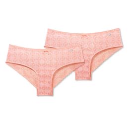 Tchibo - 2 Brazilslips - Damen - Gr. L - apricot/print