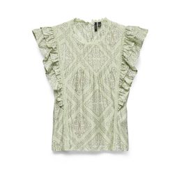 V&eacute;ro Moda VERO MODA Blouse 'VMBLISS' female size S Olive / Pastel green / Off white