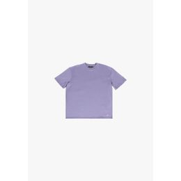 DROPSIZE Herren T-Shirt "Dropsize HEAVY OVERSIZE METAL PATCH T-SHIRT", lila, Gr. S, bedruckt, 100% Baumwolle, Shirts