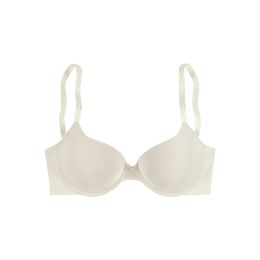 Lascana Damen Schalen-BH "T-Shirt-BH, B&uuml;gel-BH, Ela - perfect basic", Gr. 70, beige, Microtouch, Obermaterial: 82% Polyamid (TACTEL), 18% Elasthan