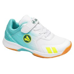 Jako M&auml;dchen Indoorschuh "J-MS NICK EV", Gr. 35, wei&szlig;, Synthetik, Textil, Schuhe, Hallenschuh, f&uuml;r Kinder & Jugendliche, Non-Marking