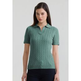 FELIX HARDY Damen Poloshirt "Polo Shirt Kurzarm", gr&uuml;n, Gr. S, 100% Baumwolle, Shirts
