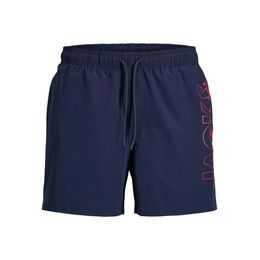 Jack & Jones JACK & JONES Board Shorts 'JPSTMaui' male size L Navy / Red