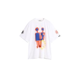 Desigual T-Shirt Herren Gr&ouml;&szlig;e L kobaltblau / gelb / feuerrot / wei&szlig;
