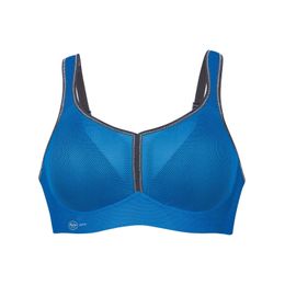 Anita Damen Sport-BH "Sport BH air control DeltaPad", Gr. 75, grau, Stoff, Obermaterial: 49% Polyamid PA. 39% Polyester PES. 12% Elasthan EL., BHs