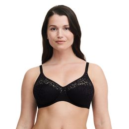 Chantelle Damen B&uuml;gel-BH "NORAH", Gr. 95, schwarz, Obermaterial: 71% Polyamid, 29% Elasthan, BHs, weiche Spitze, blickdichtes Gewebe
