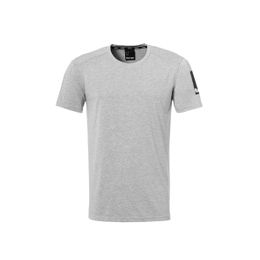 Kempa Herren T-Shirt "Shirt STATUS T-SHIRT", grau, Gr. XL, Obermaterial: 97% Baumwolle CO. 3% Elasthan EL., Shirts