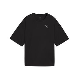Puma Damen T-Shirt "Wardrobe Essentials Oversized T-Shirt Damen", schwarz, Gr. S, clean, Obermaterial: 100% Baumwolle. Rippe: 20% Polyester, 80%