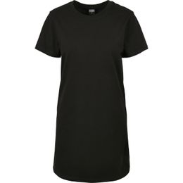 Urban Classics Damen A-Linien-Kleid "Urban Classics Damen Ladies Recycled Cotton Boxy Tee Dress", schwarz, Gr. 4XL, unifarben, 70% Baumwolle, 30%