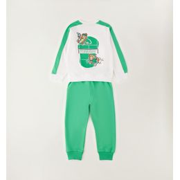 sarabanda M&auml;dchen Sportanzug "BABY BOY TWO PIECES SET", gr&uuml;n, Gr. 122, 100% Baumwolle, Sportanz&uuml;ge