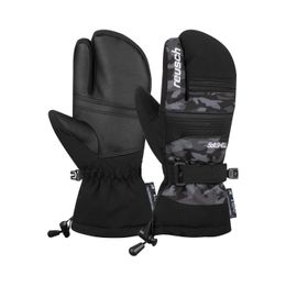 Reusch M&auml;dchen F&auml;ustlinge "Kondor R-TEX XT Junior Lobster", schwarz, Gr. 4, mehrfarbig, 87% Polyester, 11% Lederimitat, 2% Elasthan, Handschuhe, mit