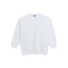 Nike Sportswear Sweatshirt 'STUDIO' M&auml;dchen Gr&ouml;&szlig;e 122/128 graumeliert / wei&szlig;