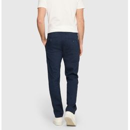 MAC Herren Chinohose "Lennox Sport"nautic blau, Gr. 38, Web, Obermaterial: 50% Leinen, 32% Polyester, 16% Viskose, 2% Elasthan, Hosen, Leinenstruktur