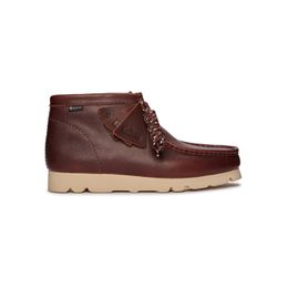 Clarks Damen Stiefel "WallabeeBT GTX", Gr. 45, braun, Leder, Schuhe, mit wetterfester Membran