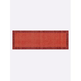 Fu&szlig;matte HEINE HOME, B:40cm L:60cm, rot, Kunstfaser, Polyamid, Au&szlig;enbereich, Teppiche
