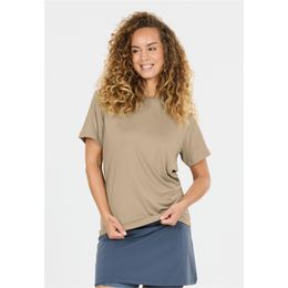 WHISTLER Damen T-Shirt "Tuloni", beige, Gr. 38, unifarben, 55% Polyester, 37% Polyester, 8% Elasthan, Shirts, in komfortabler Qualit&auml;t