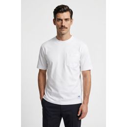 Hugo Herren T-Shirt "Nestite", wei&szlig;, Gr. S, unifarben, Single Jersey, Obermaterial: 100% Baumwolle, Shirts, mit aufgesetzter Brusttasche, Rundhalsform