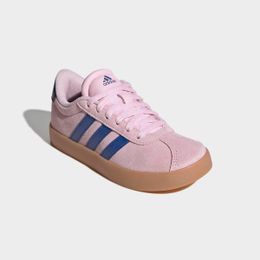 M&auml;dchen Sneaker "VL COURT 3.0", adidas Sportswear, Gr. 39, rosa, Leder, Synthetik, Schuhe, inspiriert vom Design des adidas Handball Spezial
