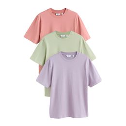Next T-Shirt Herren Gr&ouml;&szlig;e XL hellgr&uuml;n / lavendel / pitaya