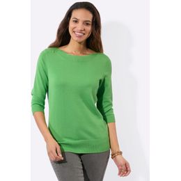 Casual Looks Damen 3/4 Arm-Pullover "3/4-Arm-Pullover"apfel, Gr. 48, unifarben, 100% Baumwolle, Pullover