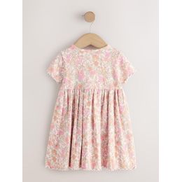 Next Kleid M&auml;dchen Gr&ouml;&szlig;e 98 beige / ecru / braun / pink