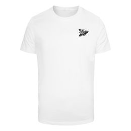 MisterTee Herren T-Shirt "MisterTee Cross Rosary Tee", wei&szlig;, Gr. XXL, bedruckt, 100% Baumwolle, Shirts