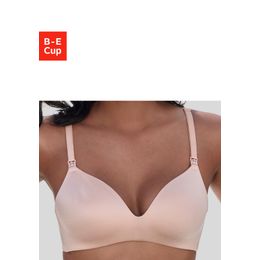 Lascana Damen Still-BH, Gr. 75, beige, Microtouch, Obermaterial: 68% Polyamid, 16% Elasthan, 16% Polyester, Basic, BHs, ohne B&uuml;gel, mit leicht
