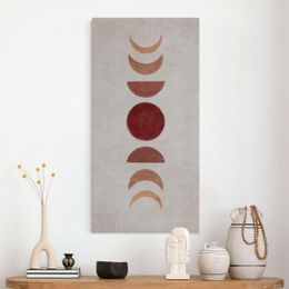 Bilderwelten Akustikbild Boho Mondphasen I