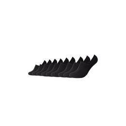 Camano Herren F&uuml;&szlig;linge "9er Pack", Gr. 39, schwarz, 74% Baumwolle, 24% Polyamid, 2% Elasthan, uni, Socken, 9er Pack, recycelte Baumwolle f&uuml;r weichen
