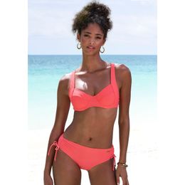 Lascana Damen B&uuml;gel-Bikini-Top "Lolo", orange, Gr. 38, unifarben, Elasthan, Recycling-Polyamid, Bikini-Oberteile, in modischer Schnittform