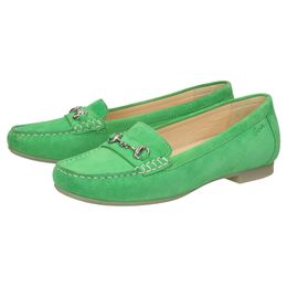 Sioux Damen Slipper "Zillette-705", Gr. 38, gr&uuml;n, Obermaterial: 100% Ziegenveloursleder GOVL. 100% Gummi rubber., Schuhe