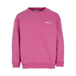 M&auml;dchen Sweater "Another Cotton Lab Always up Oversized Sweater Washed", pink, Gr. 122, ANOTHER COTTON LAB, bedruckt, 52% Baumwolle, 48% Polyester,
