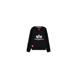 M&auml;dchen Sweater "Basic Sweatshirt BL K", schwarz, Gr. 16, Alpha Industries, Obermaterial: 80% Baumwolle, 20% Polyester, Sweatshirts