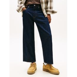 Tommy Jeans Herren Relax-fit-Jeans "JAIMIE RELAXED STRAIGHT CROPPED", blau, Gr. 38, Denim/Jeans, Obermaterial: 99% Baumwolle, 1% Elasthan, Jeans