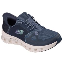 Skechers Damen Slip-On Sneaker "GLIDE-STEP PRO", Gr. 41, blau, Textil, Schuhe, Slipper, Halbschuh, Schlupfschuh, Freizeitschuh mit Memory Foam