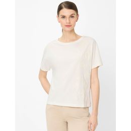 Brax Damen Kurzarmshirt "Style CAELEN S", wei&szlig;, Gr. 44, 100% Baumwolle, Shirts