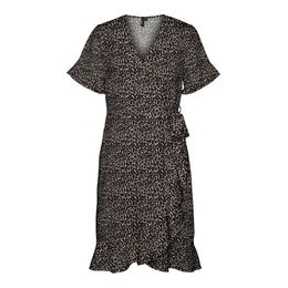 V&eacute;ro Moda VERO MODA Dress 'Henna' female size 38 Beige / Brown / Black