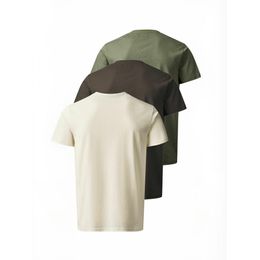 MCS Herren Kurzarmhemd "MCS T-shirt MCOhio"jetstream, beetle, bracken, Gr. XL, Obermaterial: 100% Baumwolle, Hemden